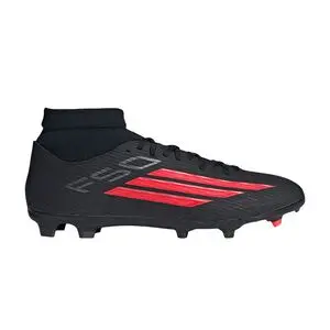Adidas F50 League Mid Fg Mg Soccer Shoes - Black