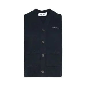 Miu Miu Cashmere Cardigan - Blue