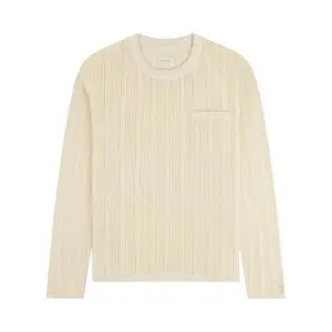 Aimé Leon Dore Racking Stitch Crewneck Sweater - Cream