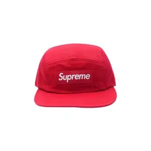 Supreme Washed Chino Twill Camp Cap Red