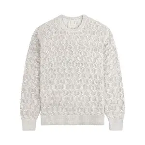 Aimé Leon Dore Linen Blend Cable Knit Sweater - Cream