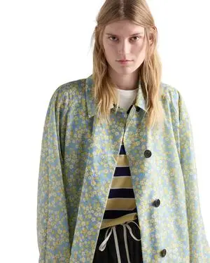 Prada Printed Re-nylon Raincoat - Yellow