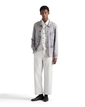 Prada Denim Blouson Jacket - Light Blue