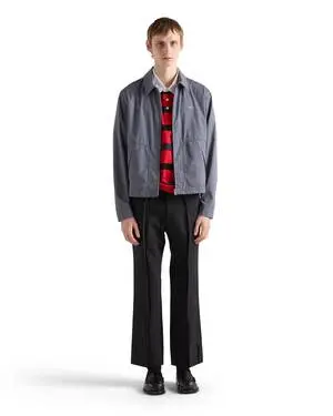 Prada Technical Cotton Blouson Jacket - Grey