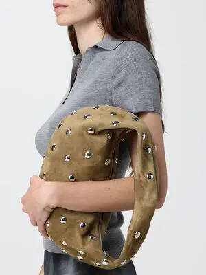 Khaite Olivia Suede Bag - Green
