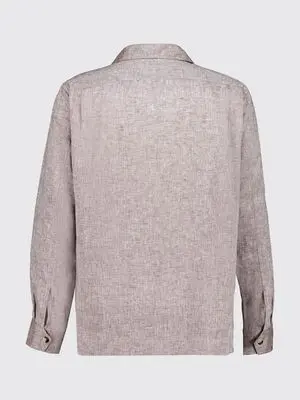 Brunello Cucinelli Linen Casual Shirt - Brown