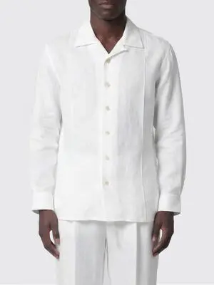 Brunello Cucinelli Linen Casual Shirt - White