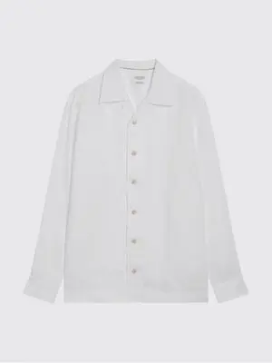 Brunello Cucinelli Linen Casual Shirt - White