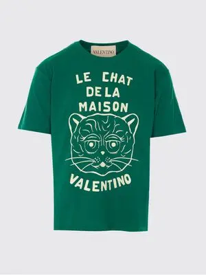 Valentino Garavani Printed Cotton Crew Neck T-shirt