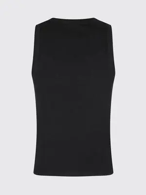 DES_PHEMMES Embellished Jersey Top - Black