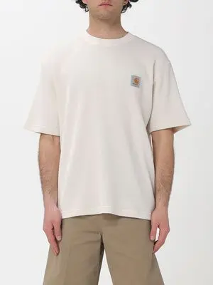Carhartt Work In Progress Cotton Crew Neck T-shirt - Beige