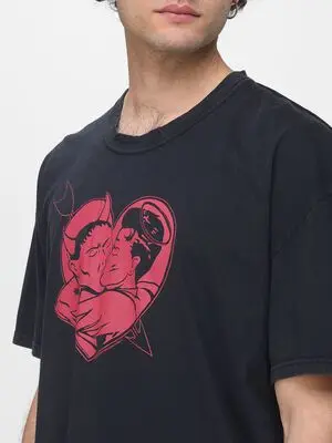 Our Legacy Printed Cotton Crew-neck T-shirt - Black