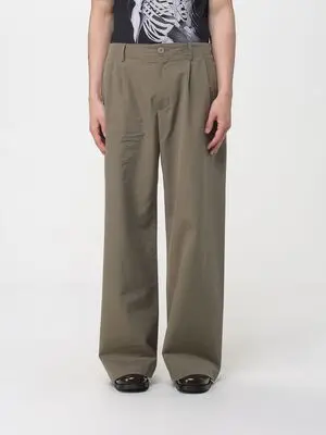 Our Legacy Wide Leg Cotton Blend Trousers - Green