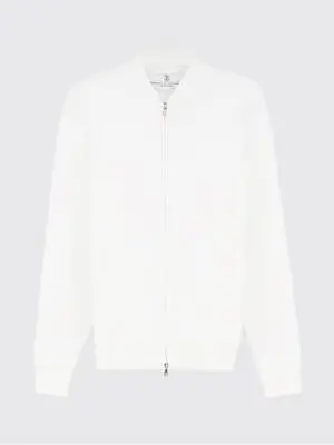 Brunello Cucinelli Zip-up Sweater - White