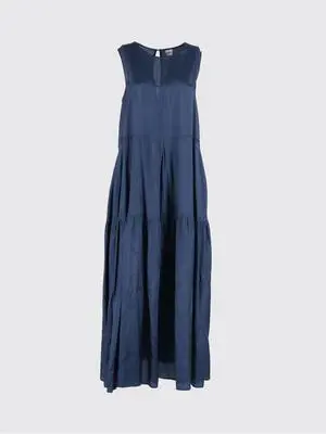 Aspesi Tiered Maxi Dress - Blue