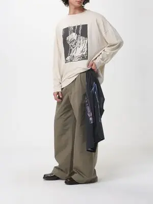 Our Legacy Graphic Print Cotton Crewneck Sweatshirt - Beige