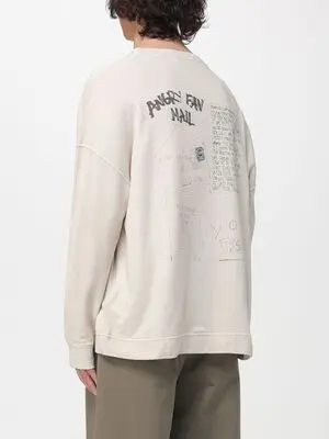 Our Legacy Graphic Print Cotton Crewneck Sweatshirt - Beige