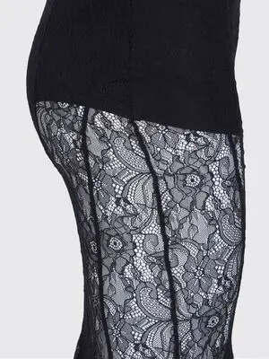 Elisabetta Franchi Long Lace Skirt - Black