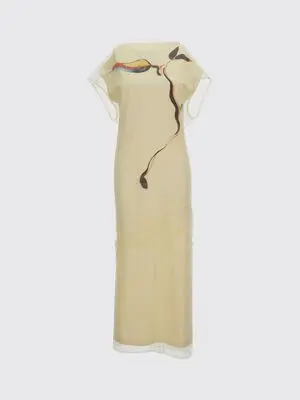 Sportmax Viale Printed Jersey Dress - Yellow