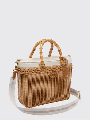 Liu Jo Woven Handbag With Bamboo Handle