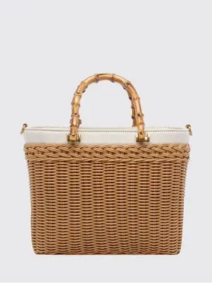 Liu Jo Woven Handbag With Bamboo Handle