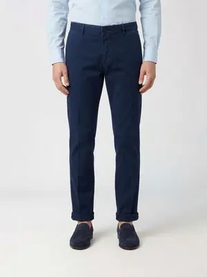 Incotex Stretch Cotton Chino Trousers - Blue