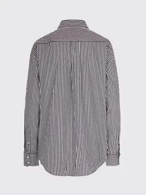 Carhartt Work In Progress Cotton Button-up Shirt With Embroidered Logo Pocket - Striped