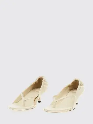 Jacquemus Leather Thong Sandals - White