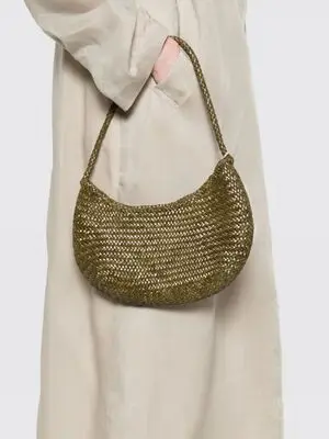 Dragon Diffusion Braided Leather Nova Luna Bag - Green