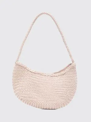 Dragon Diffusion Braided Leather Nova Luna Bag - Nude