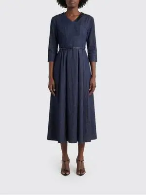 Max Mara Embellished Cotton Blend Dress