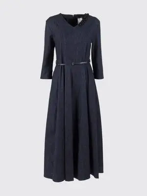 Max Mara Embellished Cotton Blend Dress