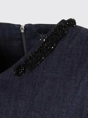 Max Mara Embellished Cotton Blend Dress