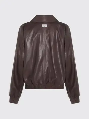 Acne Studios Leather Bomber Jacket - Brown