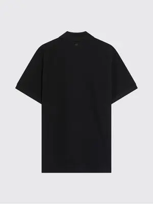 AMI Paris Logo Cotton Polo Shirt - Black