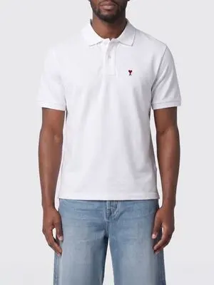 Ami Color Blocked Polos For Men