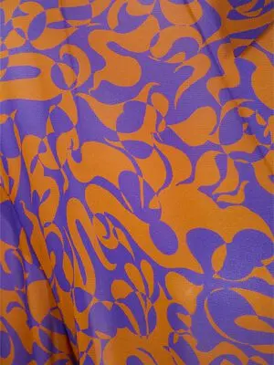 Dries Van Noten Abstract Print Viscose Shirt - Yellow