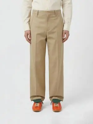 Jacquemus Jacquemus Beige Cotton Wide-Leg Trousers Beige