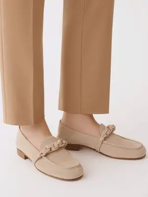 Fabiana Filippi Suede Loafers With Knot Detail - Rope