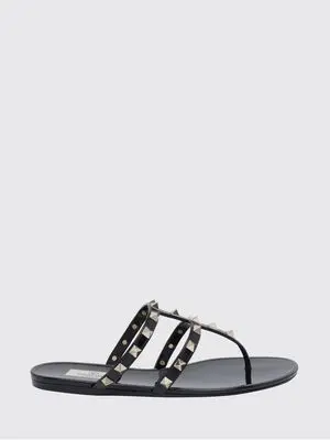 Valentino Garavani Rockstud Rubber Flip-flop Sandals - Black