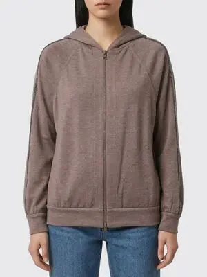 Brunello Cucinelli Zip-up Cotton Blend Hoodie