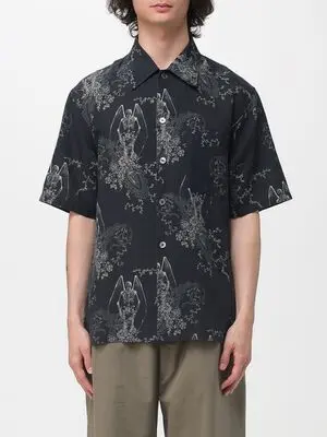 Our Legacy Cotton And Linen Casual Shirt With Print