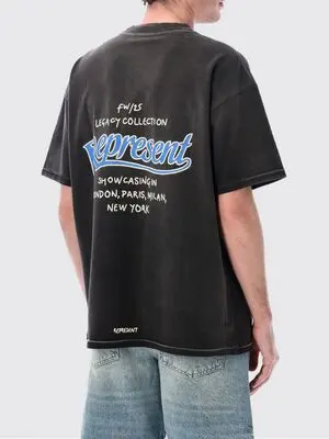 REPRESENT Cotton Crew-neck T-shirt With Logo - Black