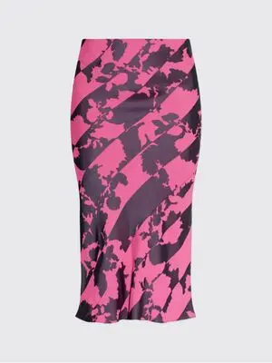 Dries Van Noten Printed Jersey Midi Skirt