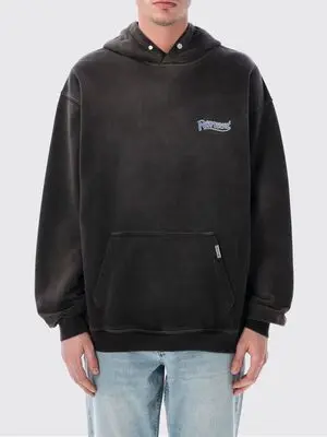 REPRESENT Distressed Logo Hoodie - Black