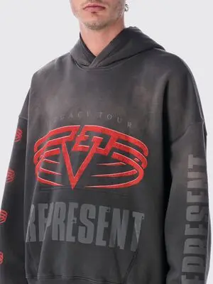REPRESENT Graphic Hoodie - Black 1