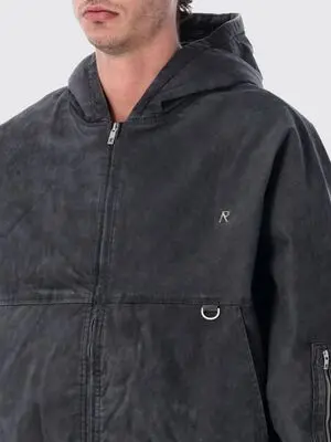 REPRESENT Hooded Bomber Jacket - Black