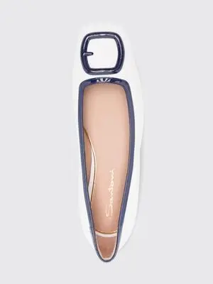 Santoni Leather Ballerinas