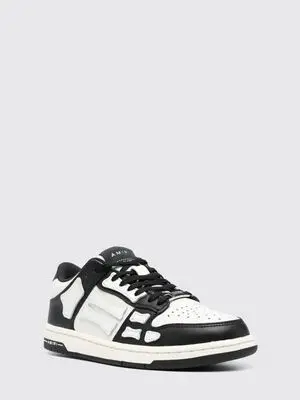Amiri Skel Low Top Leather Sneakers - Black