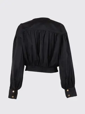 Elisabetta Franchi Technical Fabric Bomber Jacket - Black